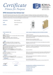 Automatic Door Bottom Seals - RP70