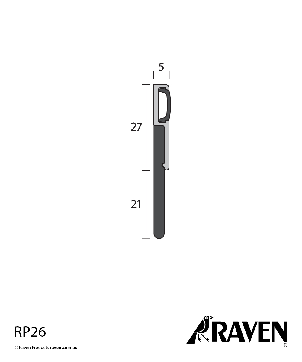 Door Bottom Sweep Seals - RP26