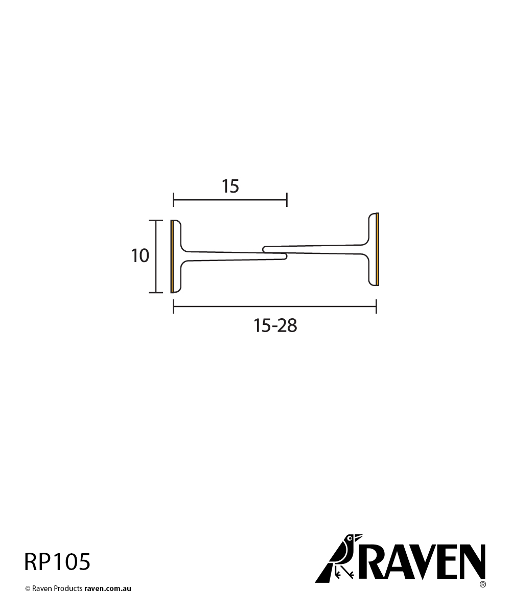 Frameless Glass Door Seals - RP105