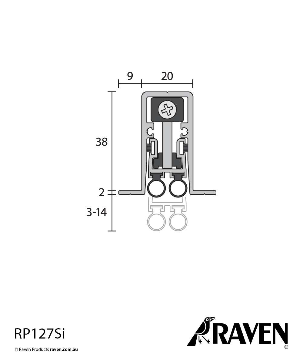 Automatic Door Bottom Seals - RP127Si