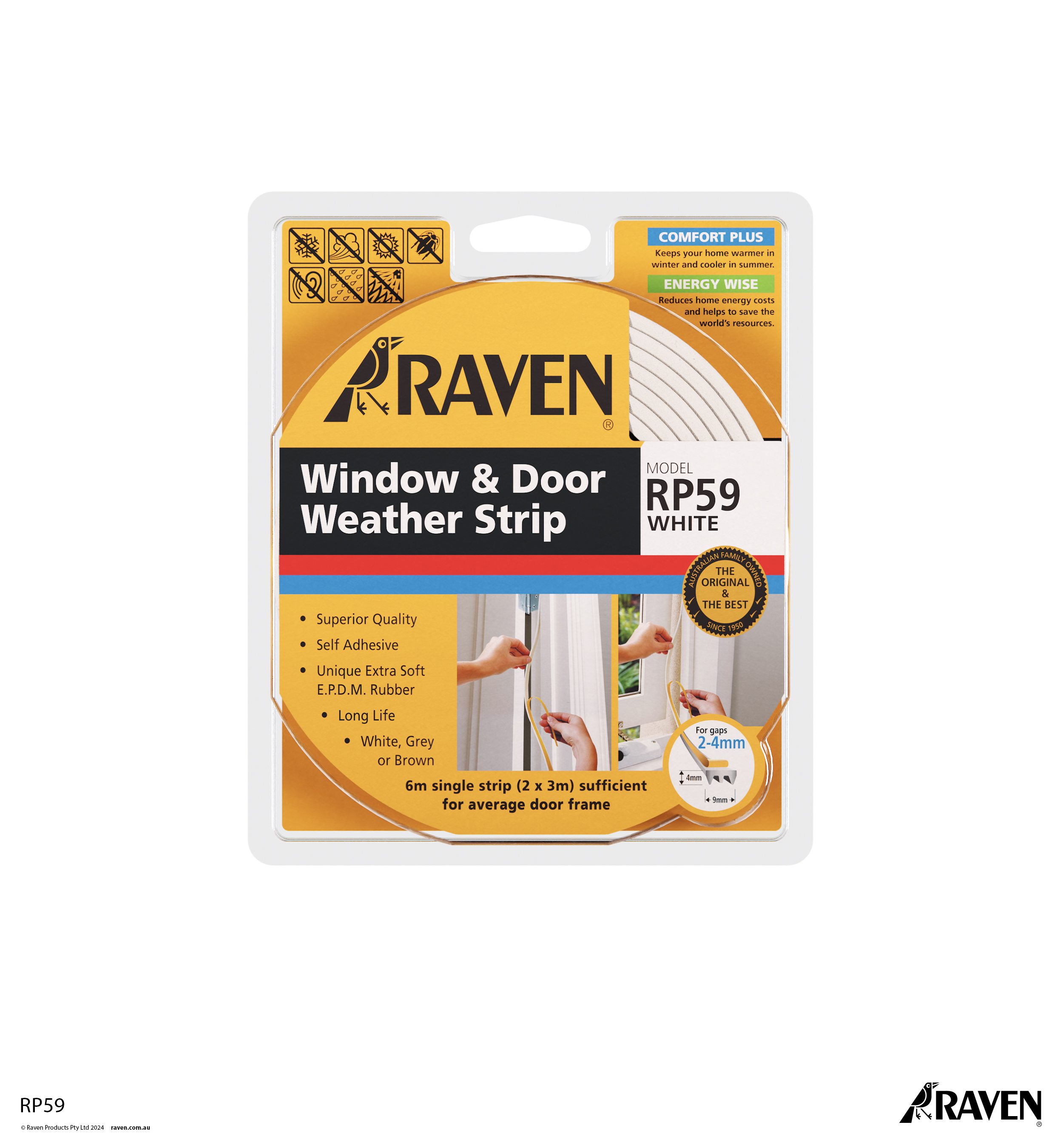 Door & Window Seals - RP59 (6m)