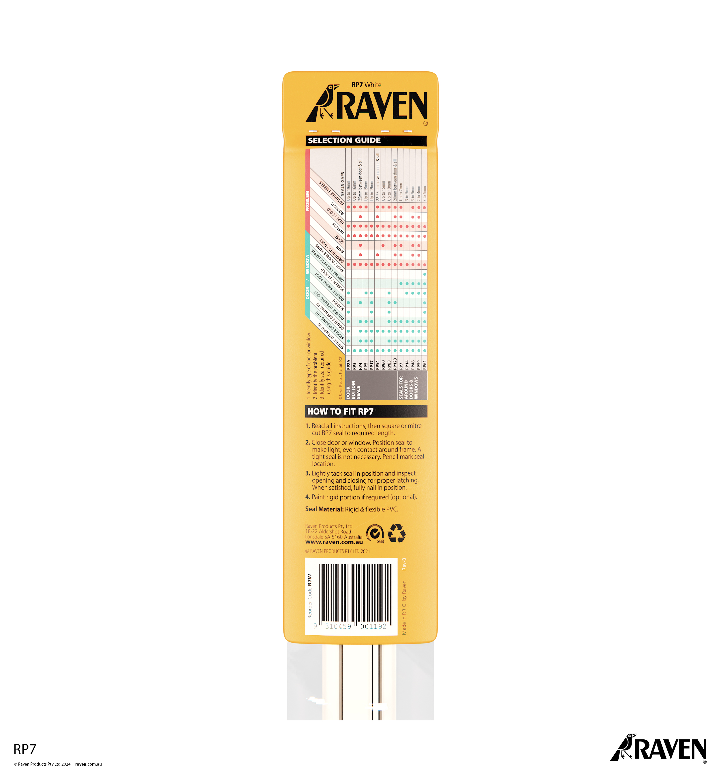 Door & Window Seals - RP7