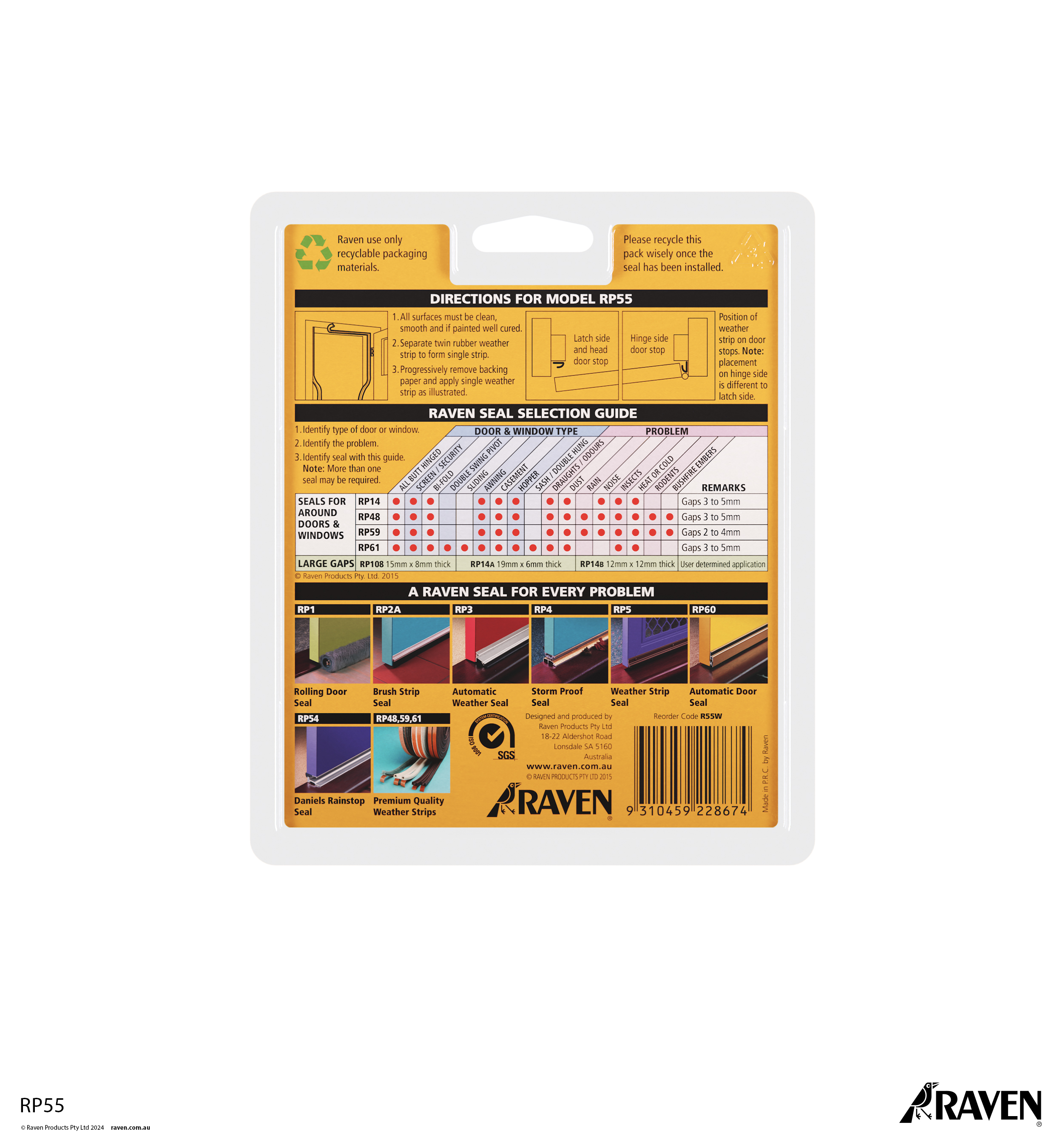 Door & Window Seals - RP55